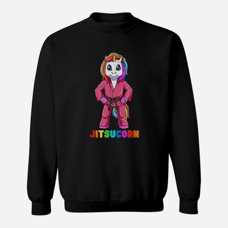 Cute Unicorn Brazilian Jiu-jitsu, Bjj Gift Sweatshirt - Seseable