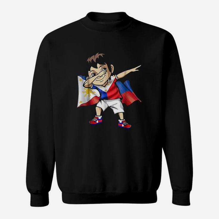 Dabbing Boy Philippine Flag Filipino Meme Jersey Dab Sweat Shirt | Seseable