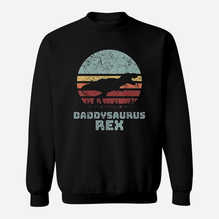 Daddysaurus Rex Trex Sunset Dinosaur Sweat Shirt - Seseable