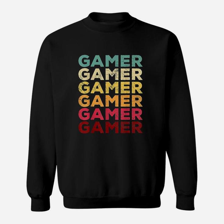 Gamer Vintage Retro 70's 80's Style Sweat Shirt - Seseable