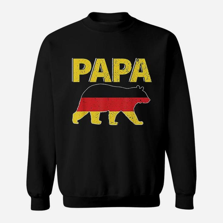 Germany Flag Papa Bear German Dad Fathes Day Sweat Shirt | Seseable