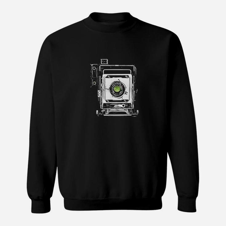 Large Format Vintage Press Camera Sweat Shirt - Seseable