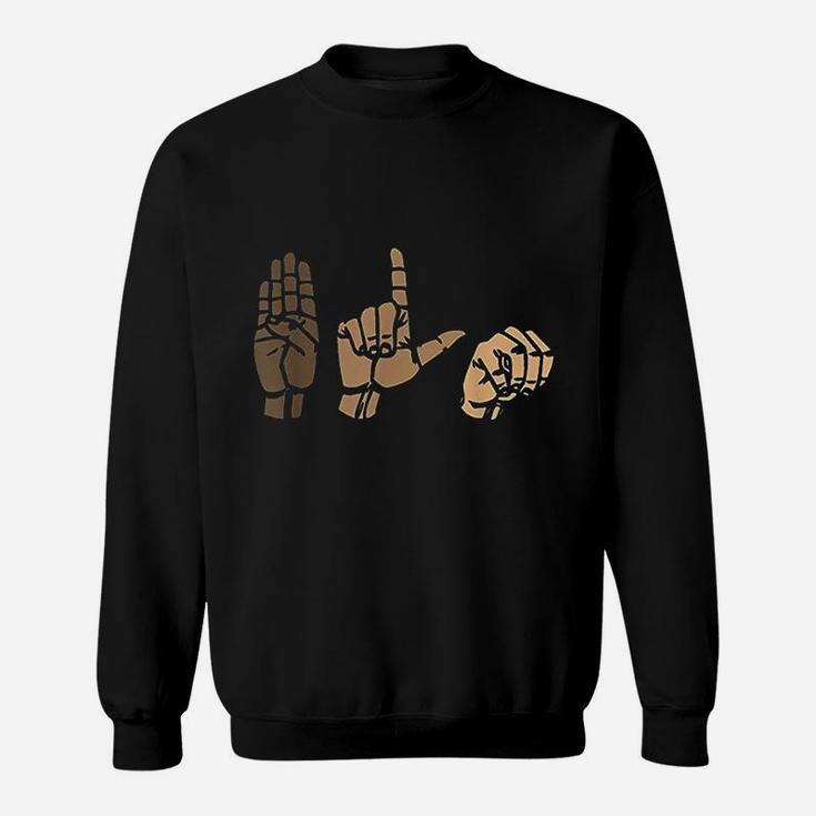 Sign Language Black Lives Matter Equality Sweat Shirt - Seseable