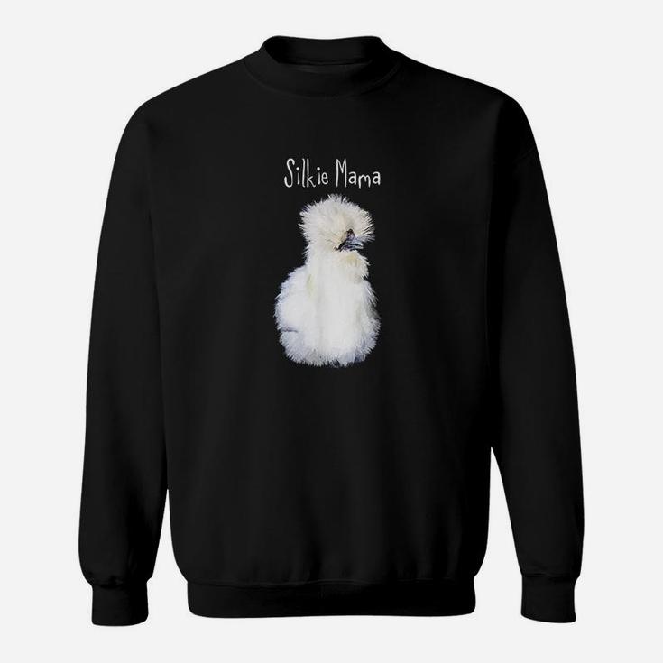 Silkie Mama White Fluffy Silky Chicken Sweat Shirt - Seseable