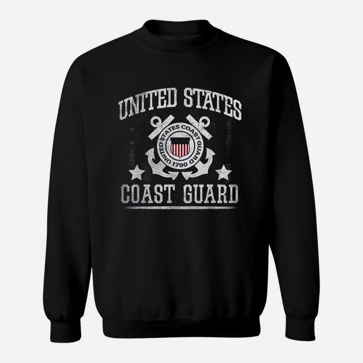 Vintage Us Coast Guard Sweat Shirt - Seseable