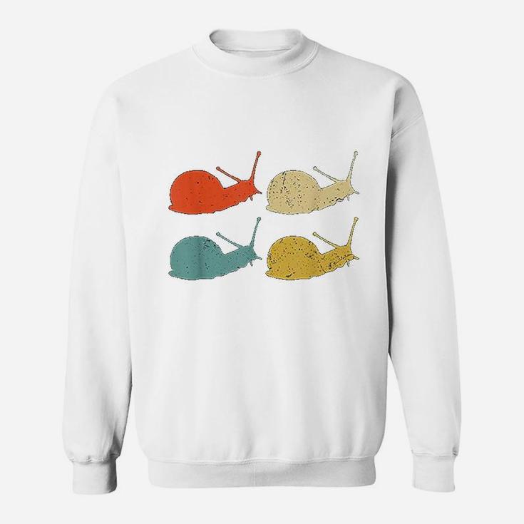 70s 80s Vintage Snail Art Slug Clothes Retro Gift Snail Sweat Shirt ...