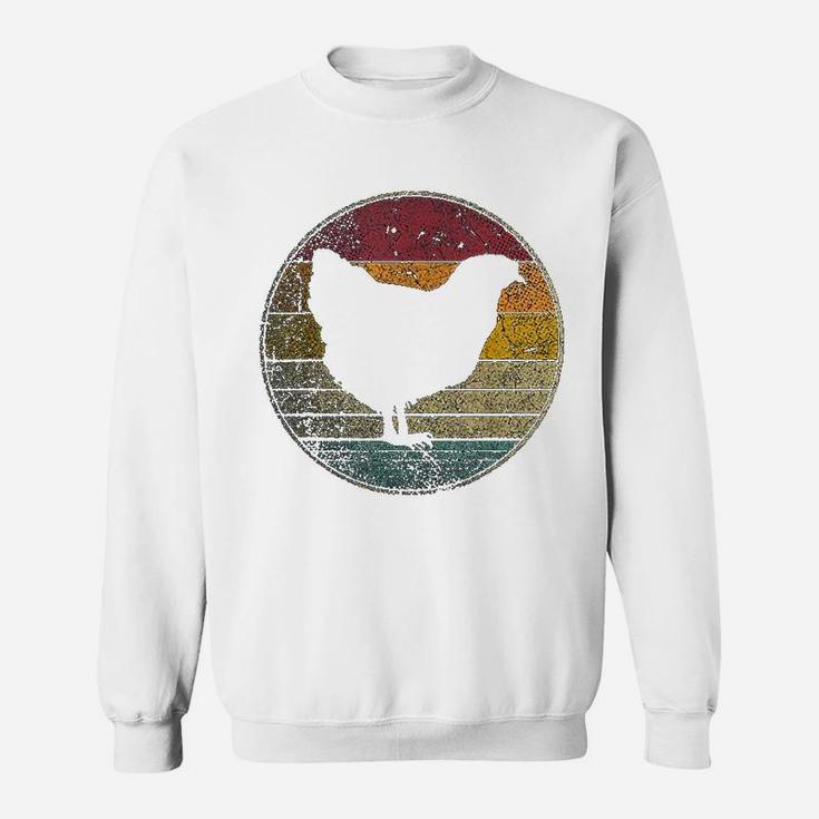Chicken Hen Bird Vintage Distressed Retro Farm Farmer Sweat Shirt ...