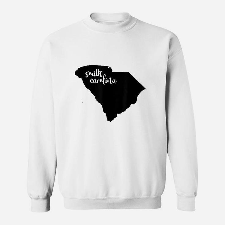 South Carolina Roots State Map Home Love Pride Sweat Shirt | Seseable