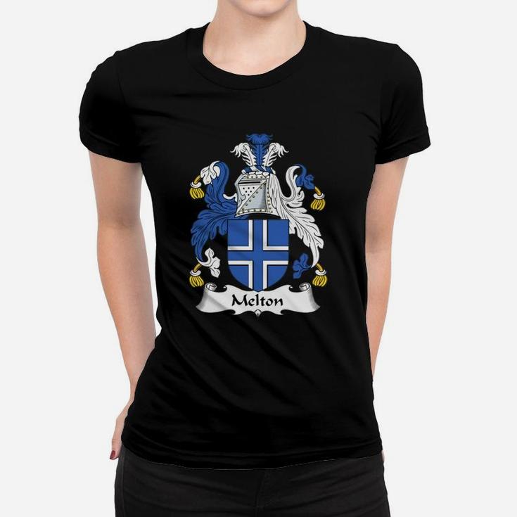 Melton Family Crest British Family Crests Ladies Tee | Seseable
