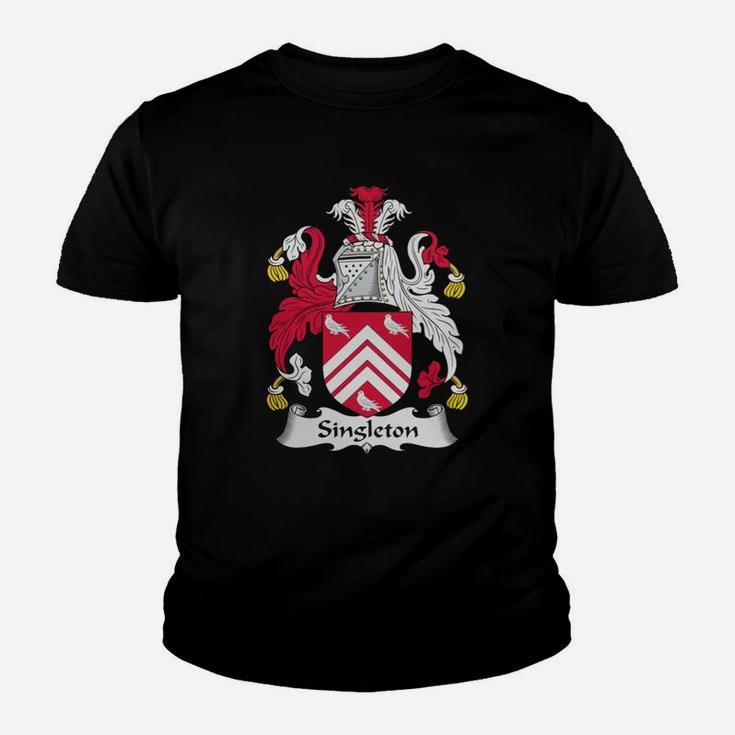 Singleton Family Crest British Family Crests Kid T-Shirt | Seseable