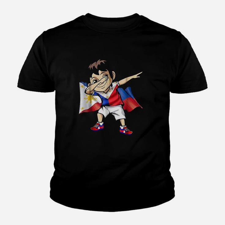 Dabbing Boy Philippine Flag Filipino Meme Jersey Dab Kid T-Shirt | Seseable