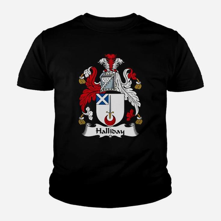 Halliday Family Crest Scottish Family Crests Kid T-Shirt - Seseable