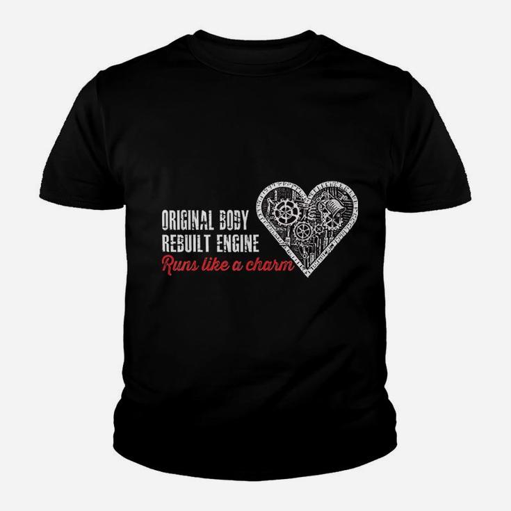 Original Body Rebuilt Engine Open Heart Surgery Gift Kid T-Shirt | Seseable