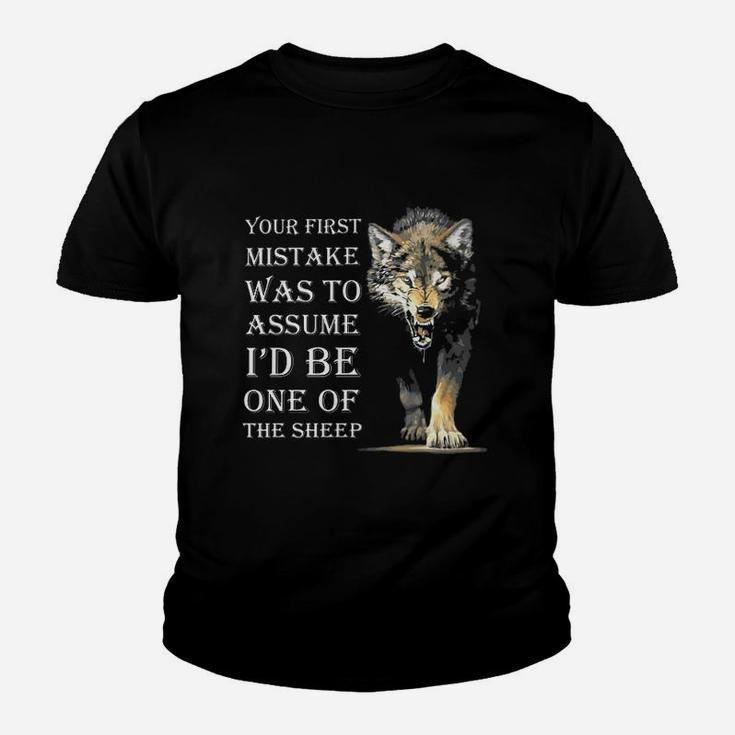 Your First Mistake Was To Assume Id Be One Of The Sheep Kid T-Shirt ...