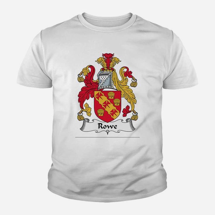 Rowe Coat Of Arms Irish Family Crests Kid T-Shirt | Seseable