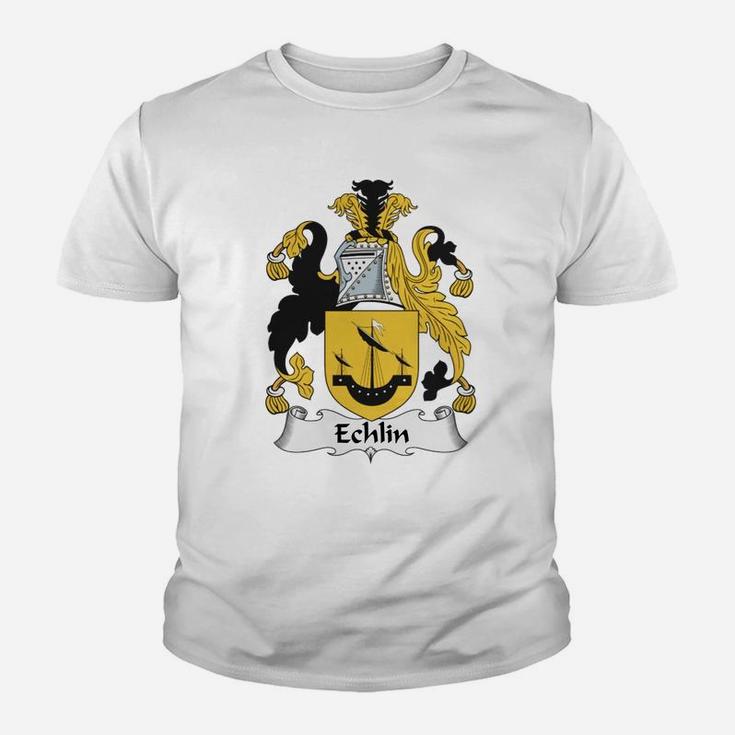 Echlin Coat Of Arms Irish Family Crests Kid T-Shirt | Seseable