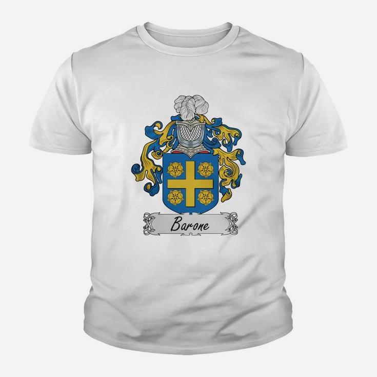 Barone Family Crest Italian Family Crests Kid T-Shirt - Seseable