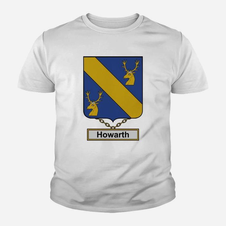 Howarth Family Crest British Family Crests Ii Kid T-Shirt - Seseable