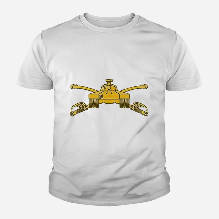 Us Army Armor Branch Insignia Military Tank Veteran Tanker Kid T-Shirt ...