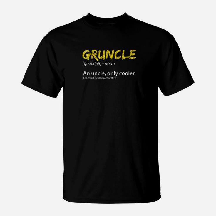 Gruncle Definition Great Uncle Family Distressed T-Shirt | Seseable