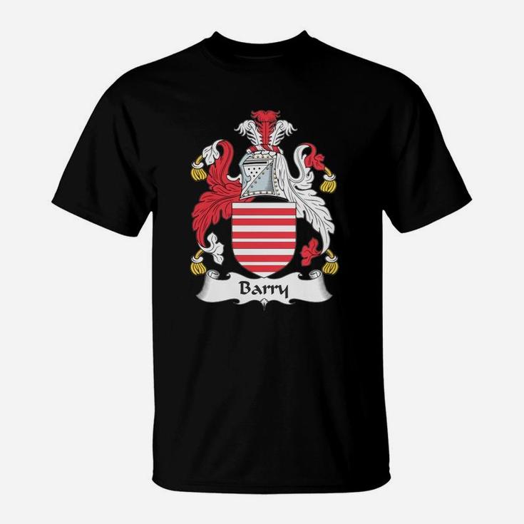 Barry Coat Of Arms Irish Family Crests T-Shirt | Seseable
