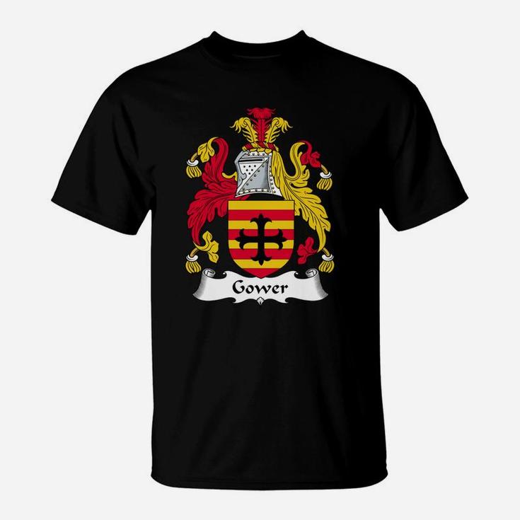 Gower Family Crest / Coat Of Arms British Family Crests T-Shirt | Seseable