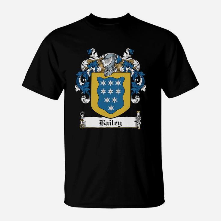 Bailey Coat Of Arms Irish Family Crests T-Shirt | Seseable
