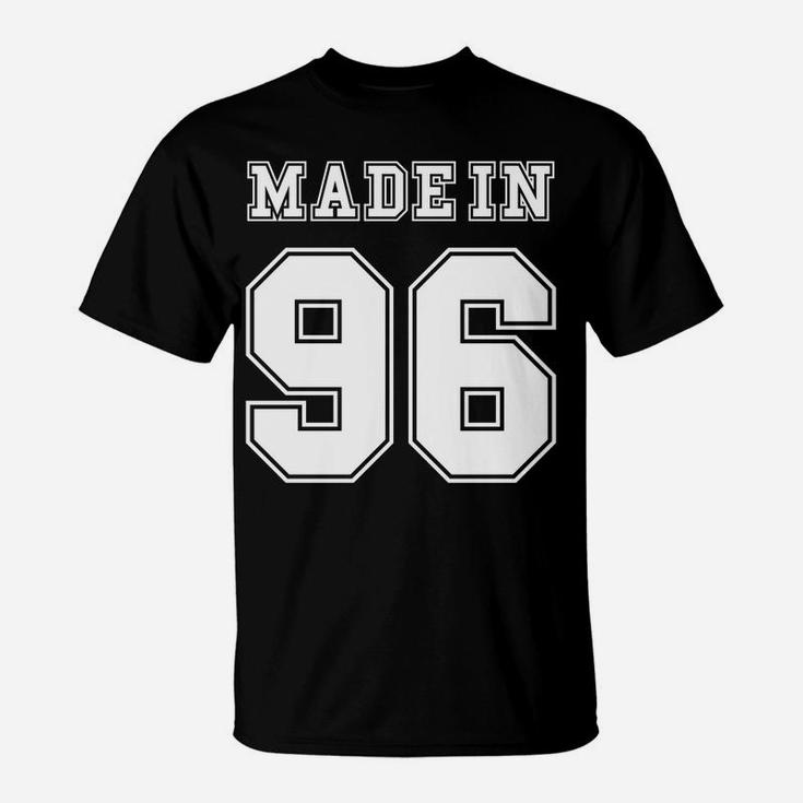 26th Birthday Gift Idea Vintage Made In 1996 T-Shirt - Seseable