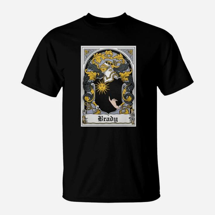Brady Coat Of Arms Irish Family Crests T-Shirt - Seseable