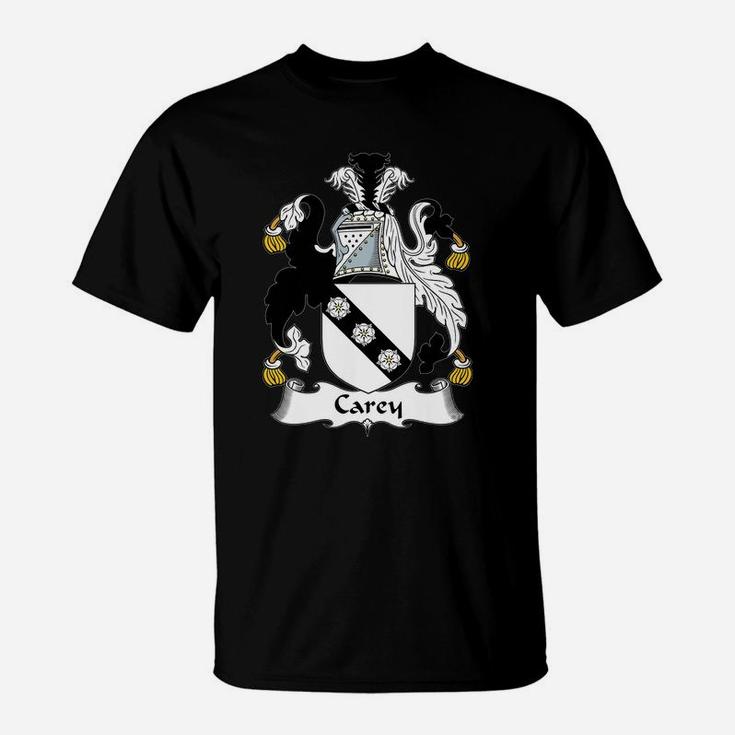 Carey Coat Of Arms Irish Family Crests T-Shirt - Seseable