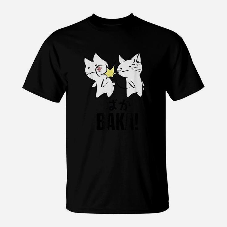 Funny Cute Anime Baka Cat Kitten Slap T-Shirt - Seseable