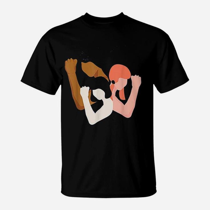 Girls And Women Unity Power In Diversity Feminist T-Shirt - Seseable