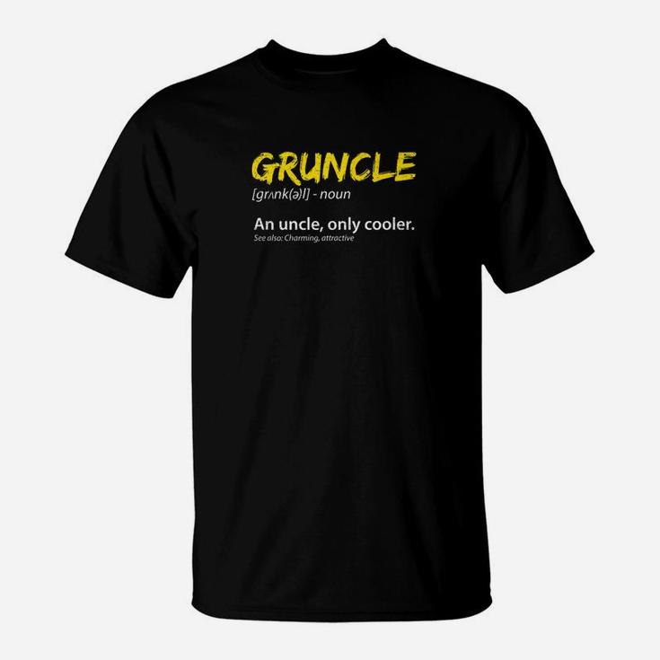Gruncle Definition Great Uncle Family Niece Nephew T-Shirt - Seseable