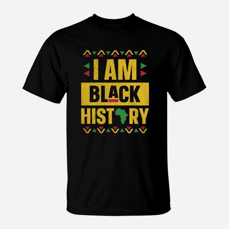 I Am Black History Month African American Black Pride T-Shirt - Seseable