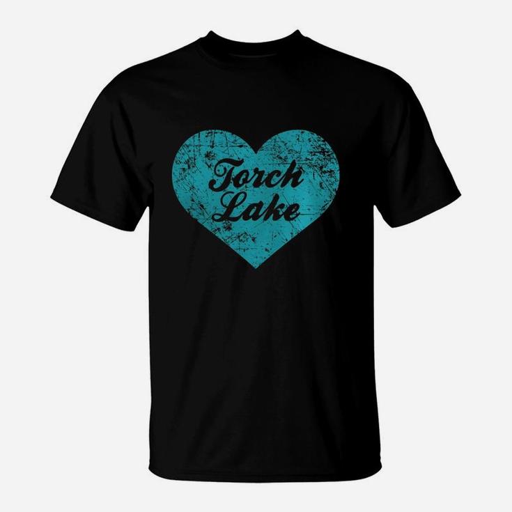 I Love Torch Lake Shirt, Michigan Camping Gift T-Shirt | Seseable