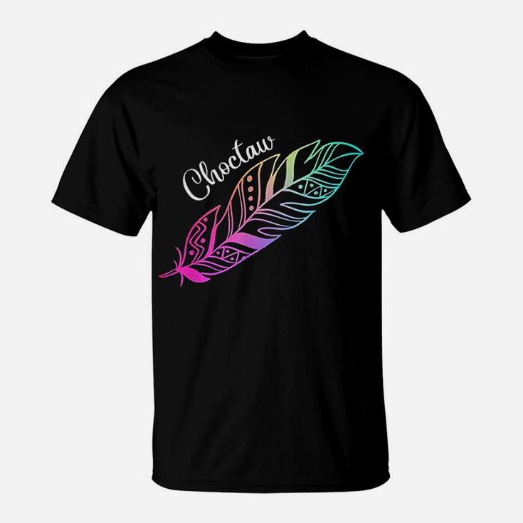Indigenous Feather Native American Choctaw Tribe Kid T-Shirt | Seseable