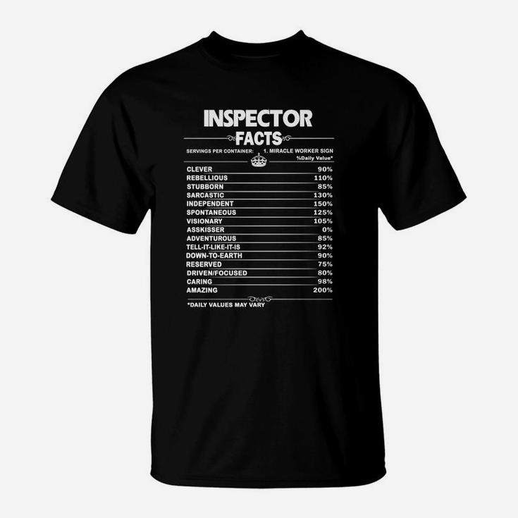 Inspector Job Fact T-Shirt | Seseable