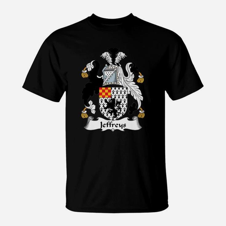 Jeffreys Coat Of Arms Irish Family Crests T-Shirt - Seseable