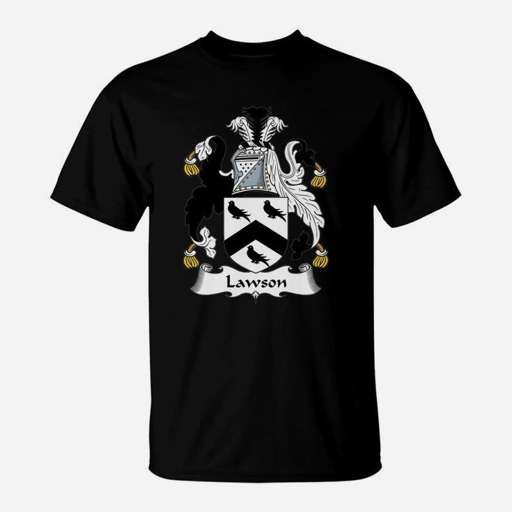 Lawson Family Crest British Family Crests T-Shirt - Seseable