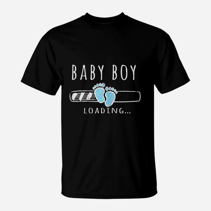 Mom Baby Boy Loading T-Shirt - Seseable
