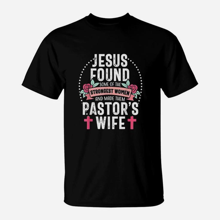 Pastor Wife Proud Jesus Christian Church Appreciation Gift T-Shirt ...