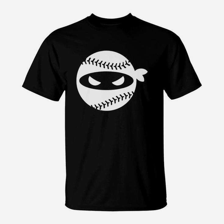 Pitching Ninja Onesie Baseball Shirt T-Shirt - Seseable