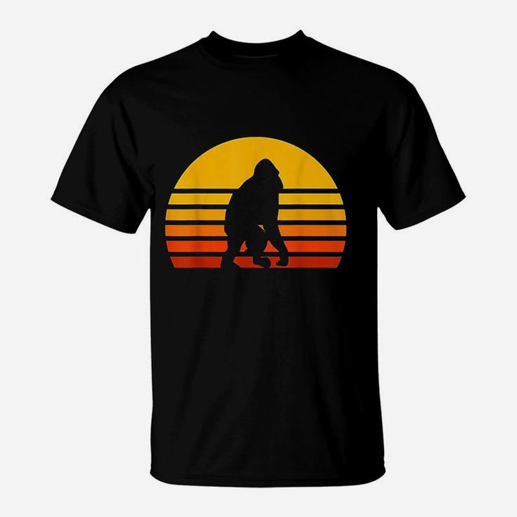Retro Monkey Sunset Vintage Ape T-Shirt - Seseable