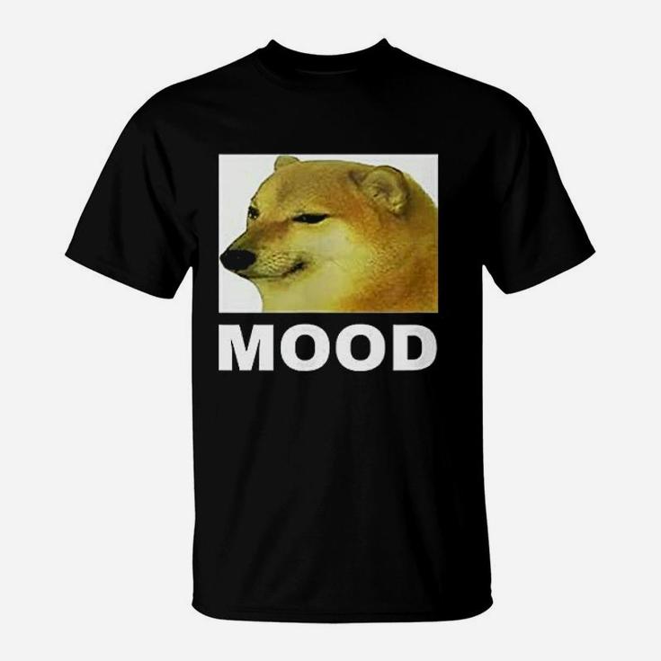 Sad Cheems Mood Dog Memes T-Shirt - Seseable