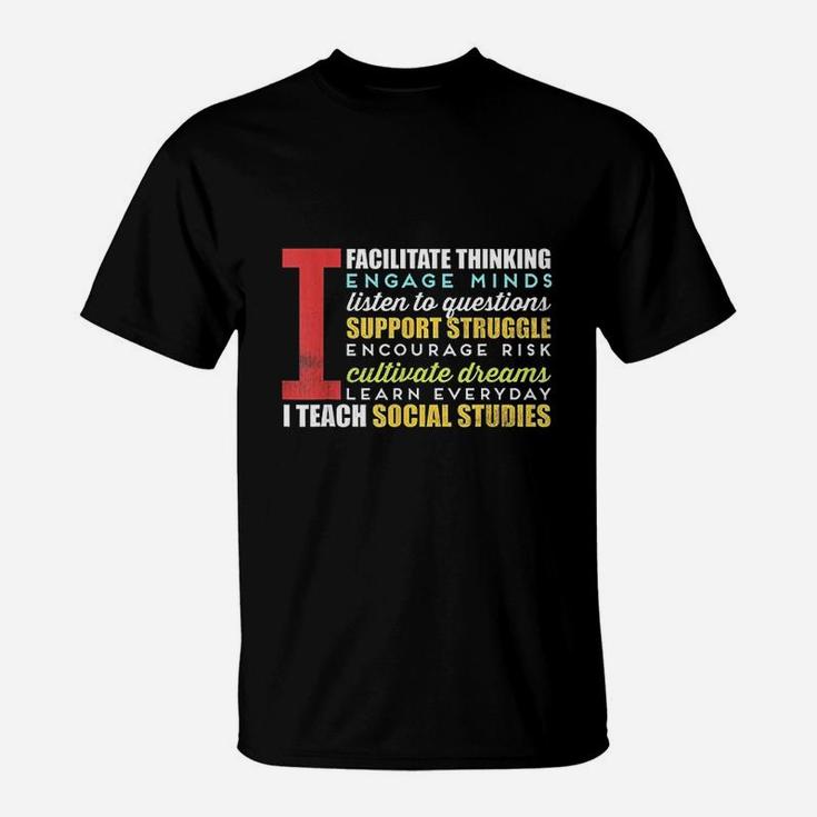 Social Studies Teacher Teacher Appreciation Gift T-Shirt - Seseable