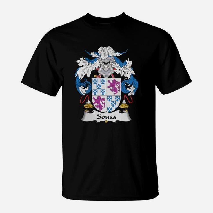 Sousa Family Crest Portuguese Family Crests T-Shirt - Seseable