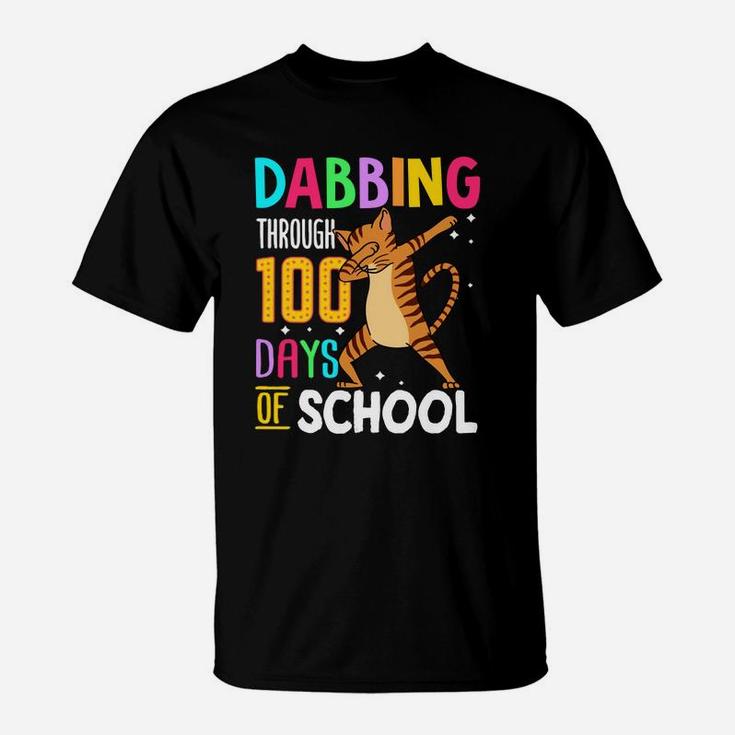 Toyger Dabbing Through 100 Days Of School Colorful Cat Lovers Funny ...
