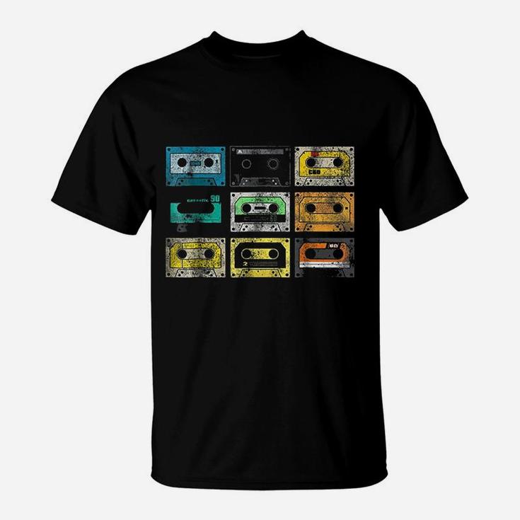 Vintage Audio Cassette 80s 90s Retro T-Shirt - Seseable