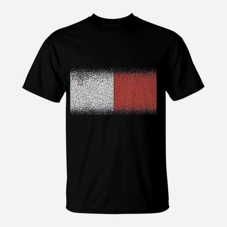 Vintage Flag Of Malta T-Shirt - Seseable