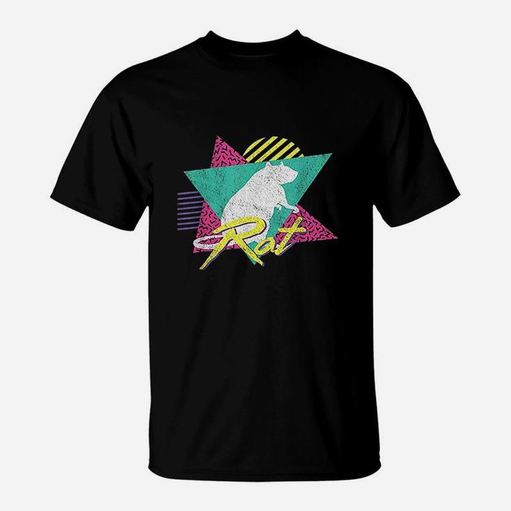 Vintage Retro 80s Or 90s Cool Rat T-Shirt - Seseable
